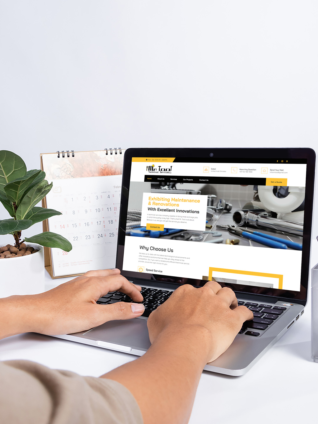 Mr. Tool Technical Services (Corporate Web Design & Development) - Fikr.ae - Creative Agnecy